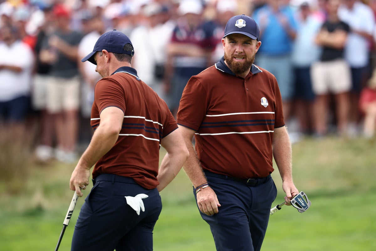 Ryder Cup 2025 live: Day two scores as McIlroy and Lowry battle hostile ...