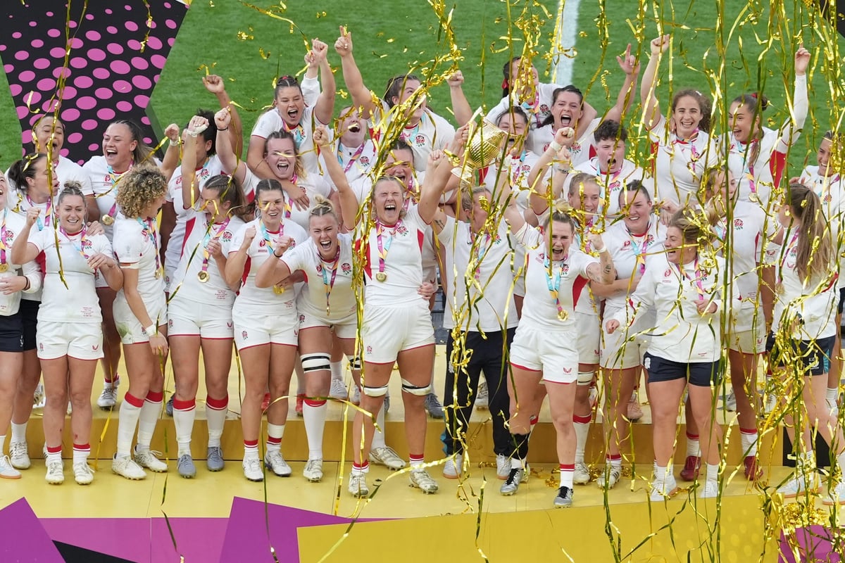 Royals lead congratulations for England’s Women’s Rugby World Cup champions