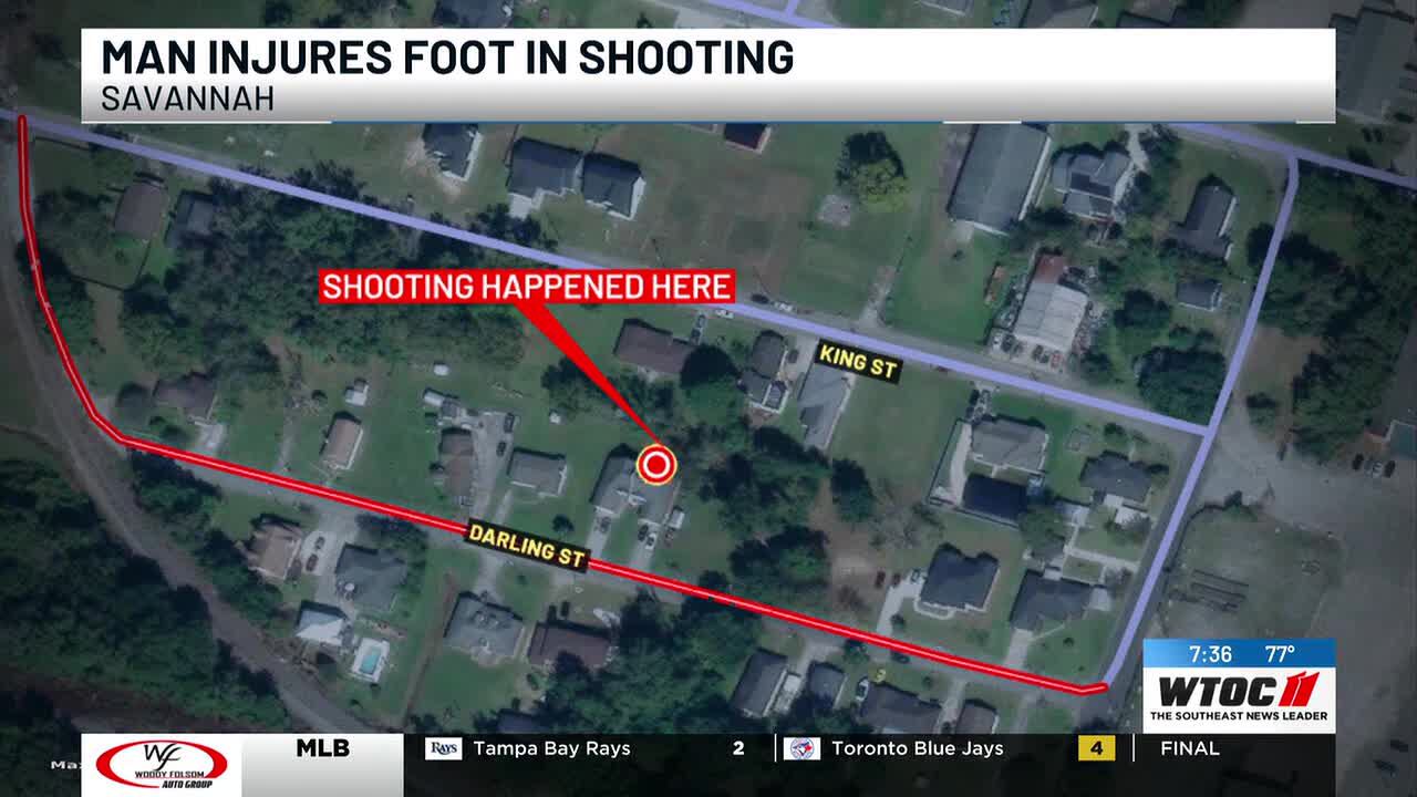 Man injures foot in 20 block of Darling St. shooting
