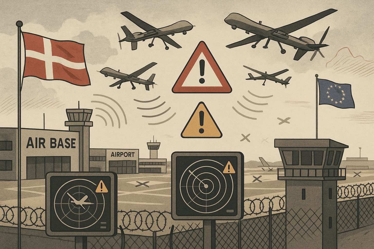 Denmark faces new drone incursion at key military air base