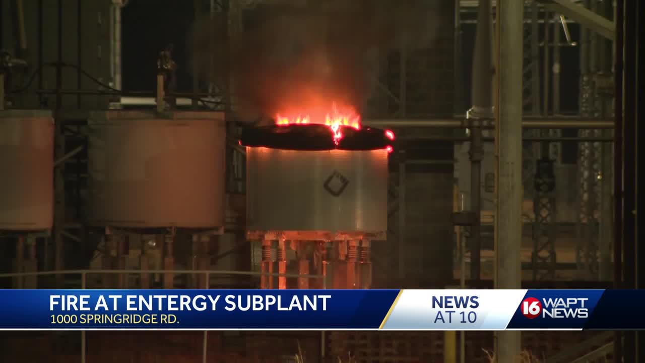 Fire reported at Entergy Substation on Springridge Road