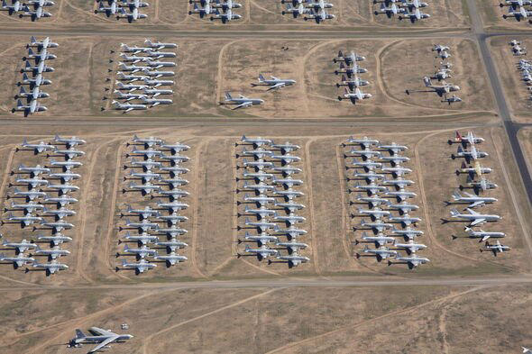 Inside world's biggest plane graveyard full of abandoned jets