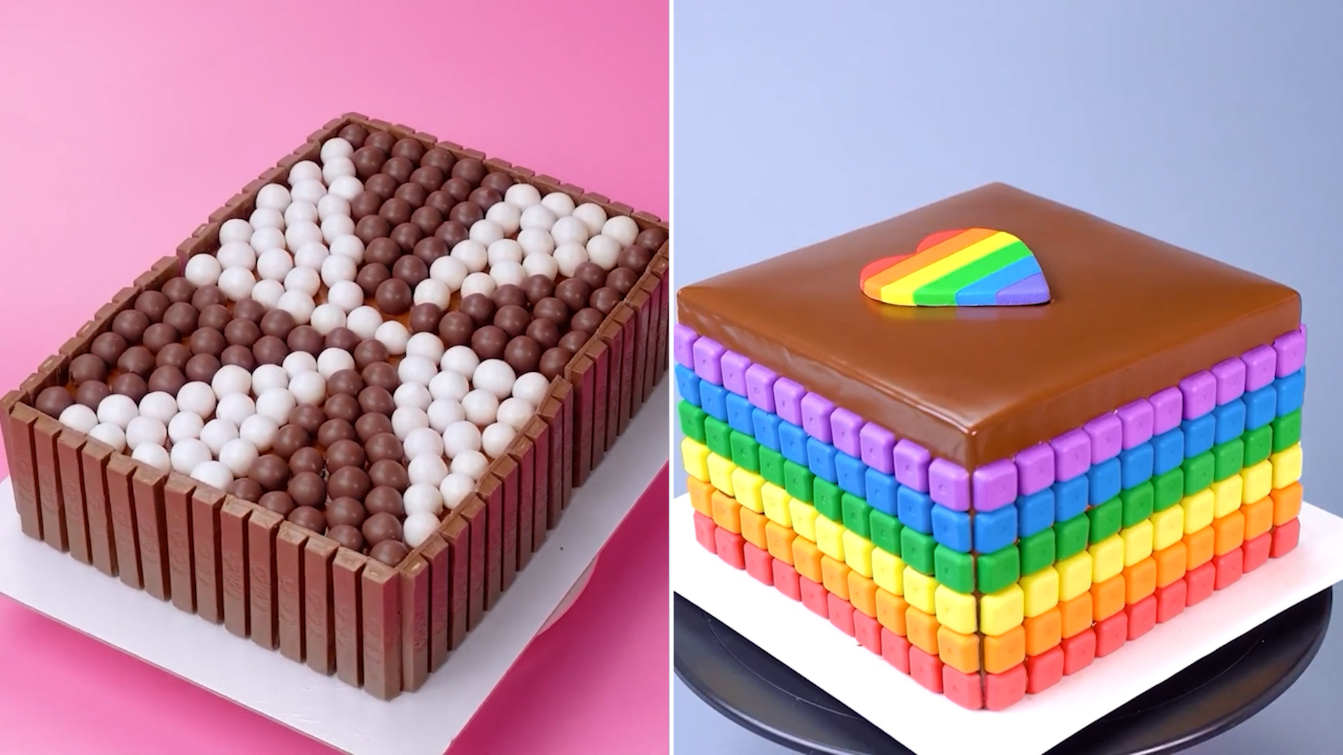 Colorful Chocolate Block Cakes