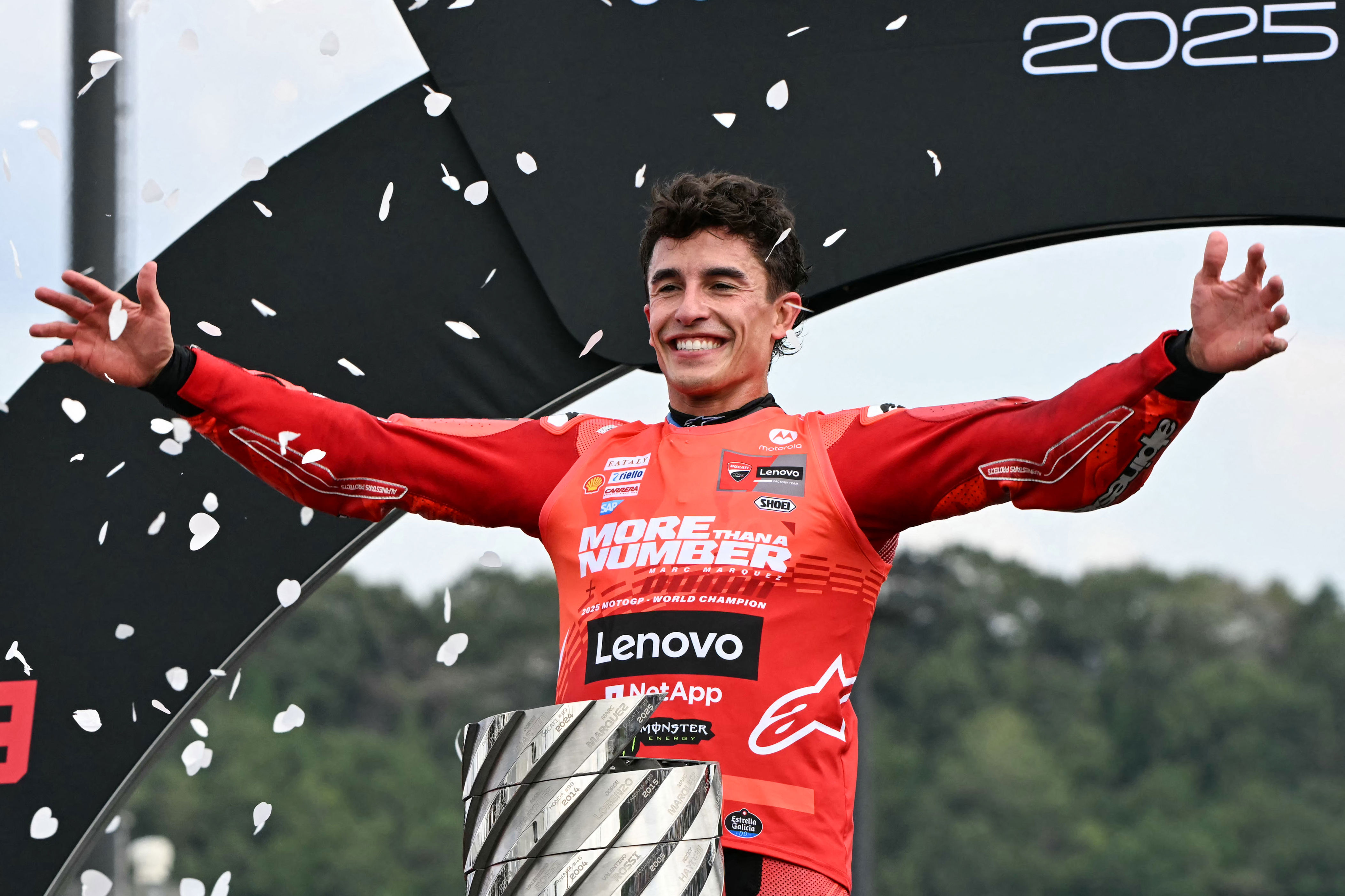 Marc Marquez wins 2025 MotoGP world championship title at Japan Grand Prix