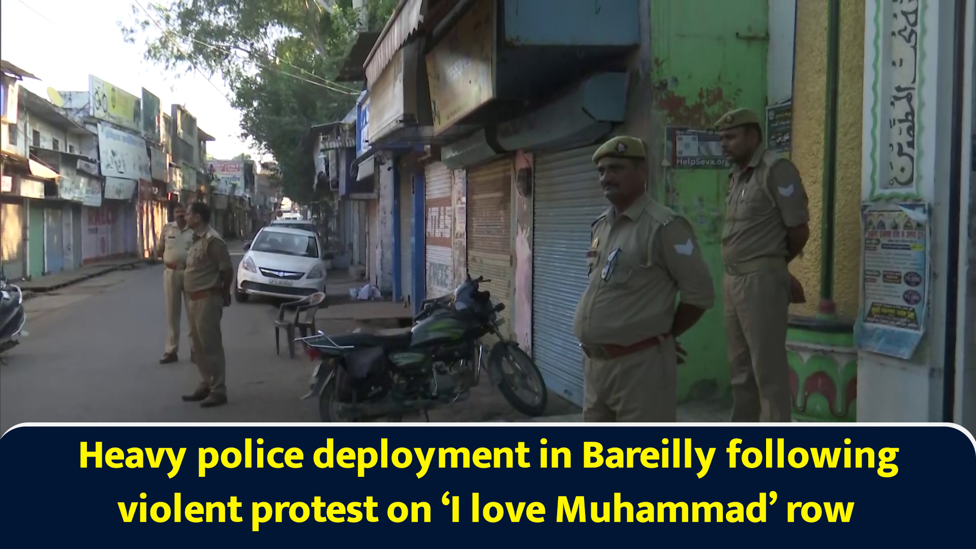 Heavy police deployment in Bareilly following violent protest on ‘I ...