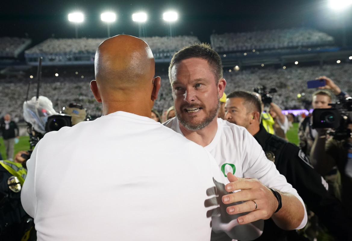 Dan Lanning’s Postgame Handshake With James Franklin Turns Heads After ...