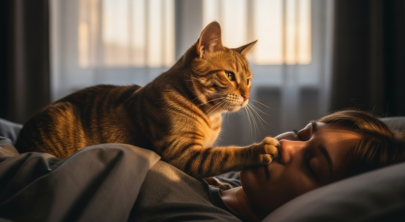 Votre chat insiste pour vous réveiller ? Ce que les spécialistes disent ...