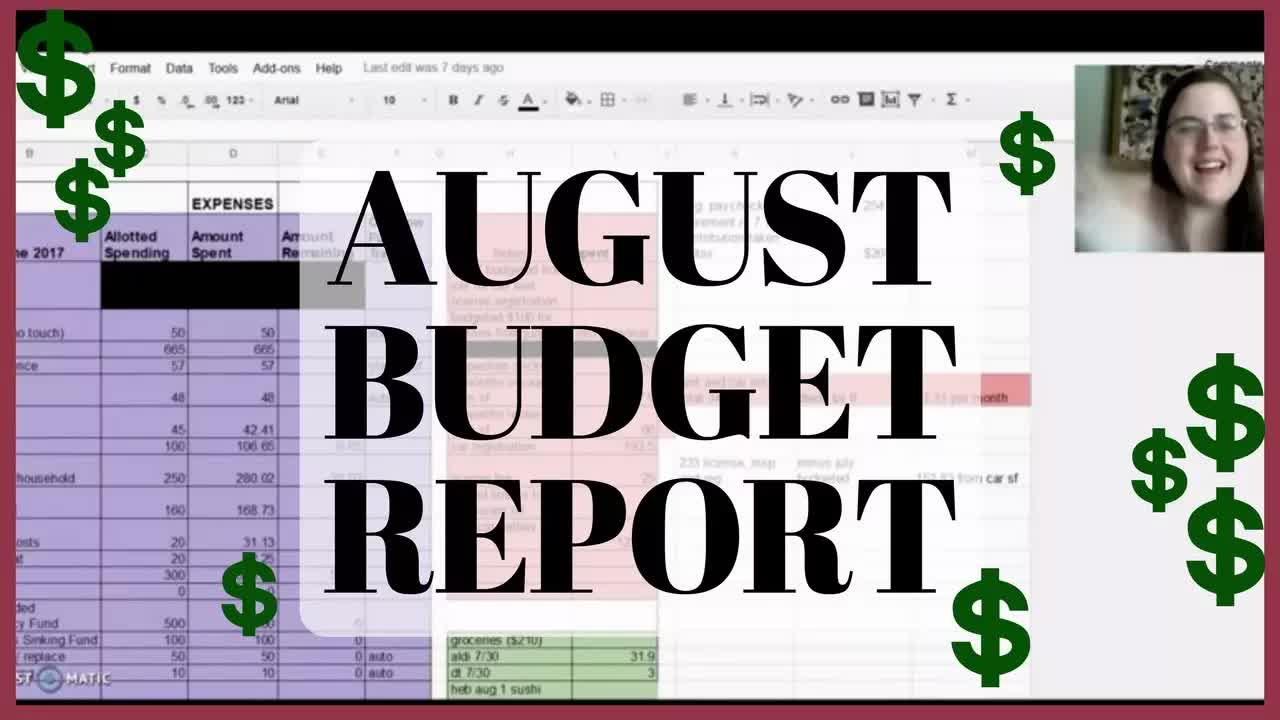 August Budget Recap