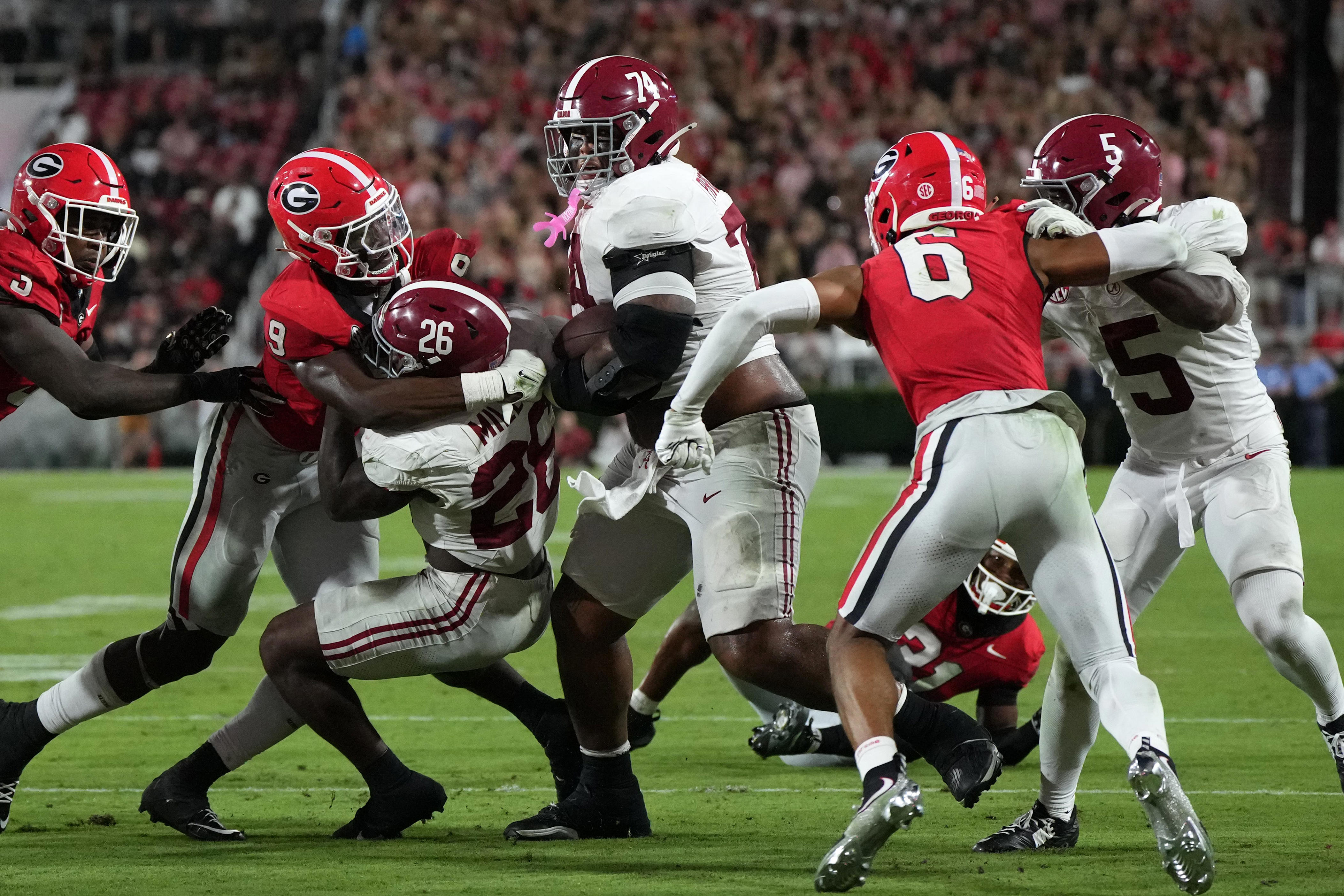 Inside Kadyn Proctor's play as an Alabama football wide receiver, and ...