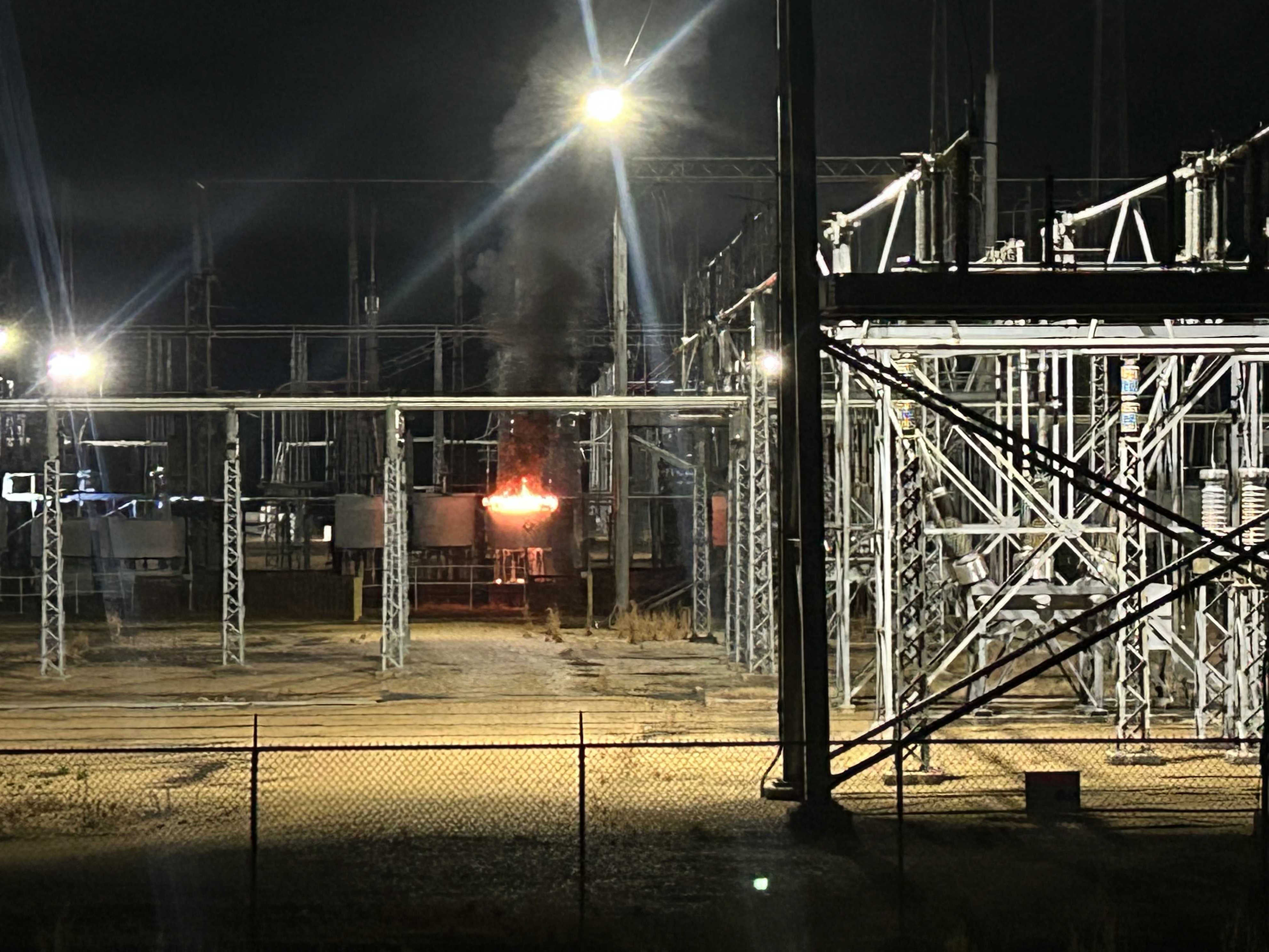 Fire reported at Entergy Substation on Springridge Road