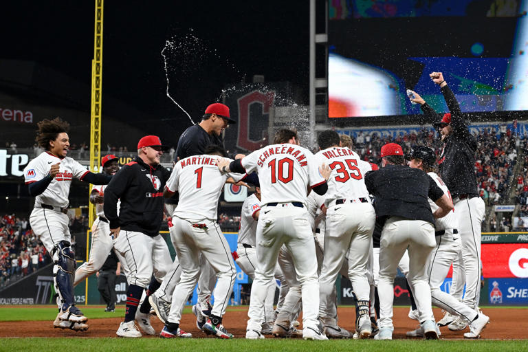 Guardians score, Cleveland beats Rangers on walk-off hit by pitch to ...