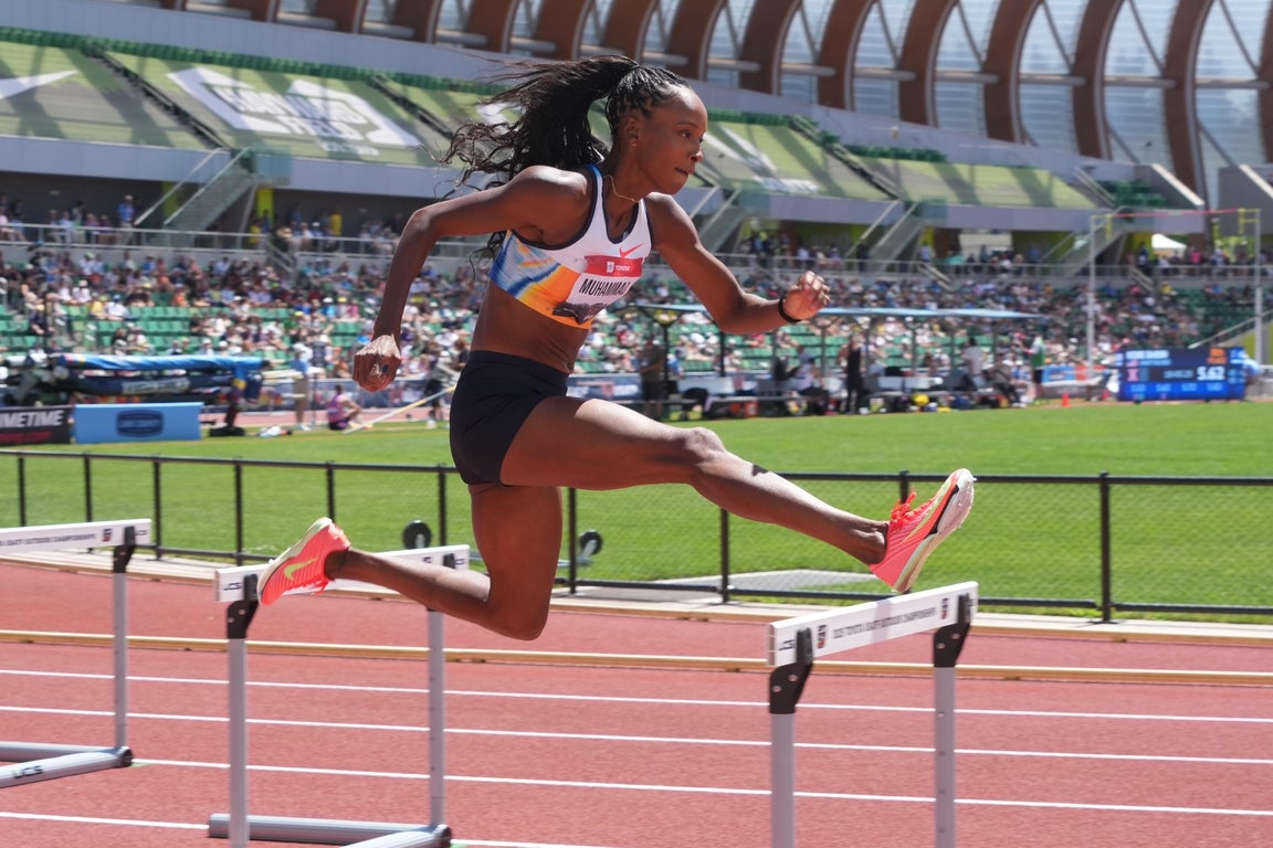 Spectacular photos highlight Olympic hurdler and world champion Dalilah ...