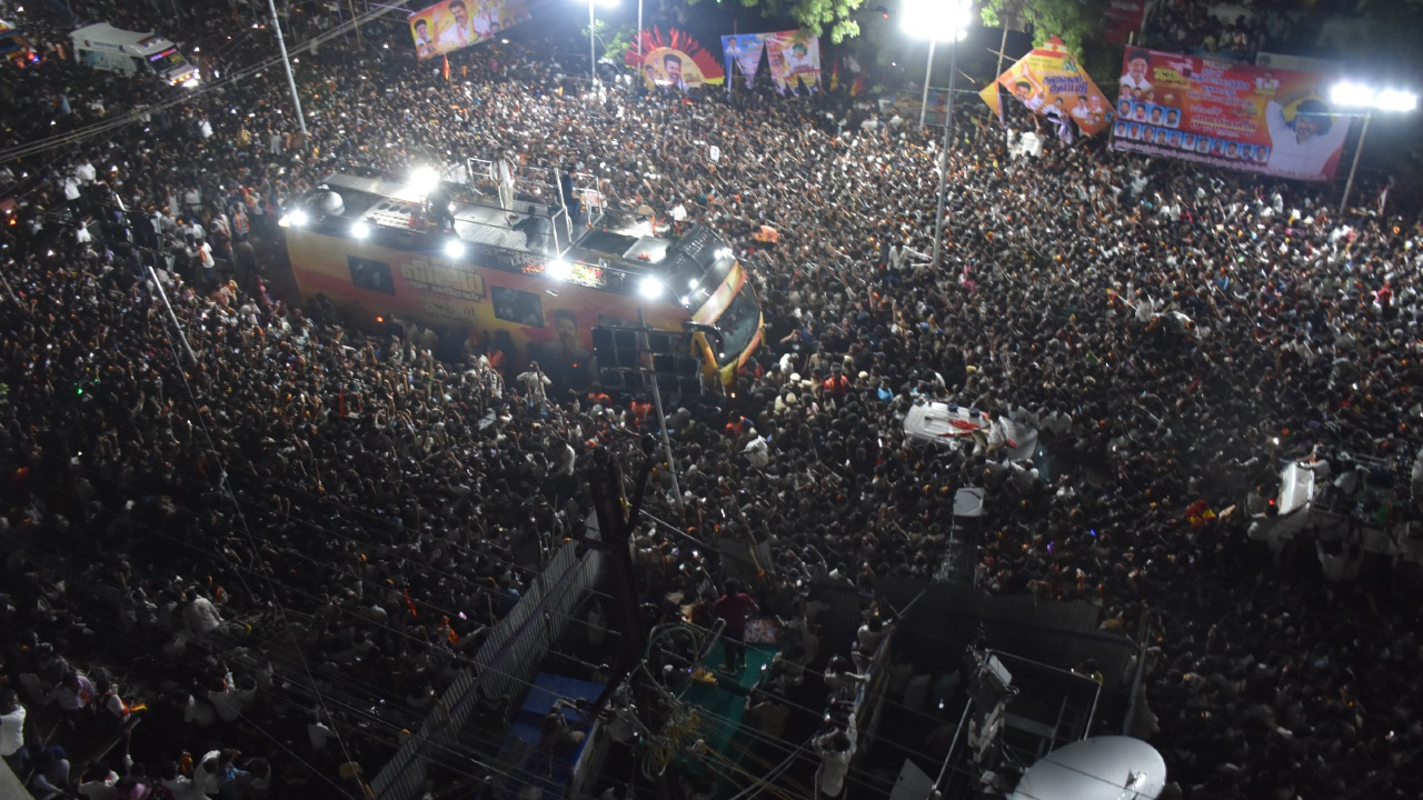 'Not blaming anyone, but these are facts': 27,000 gathered at TVK Vijay ...