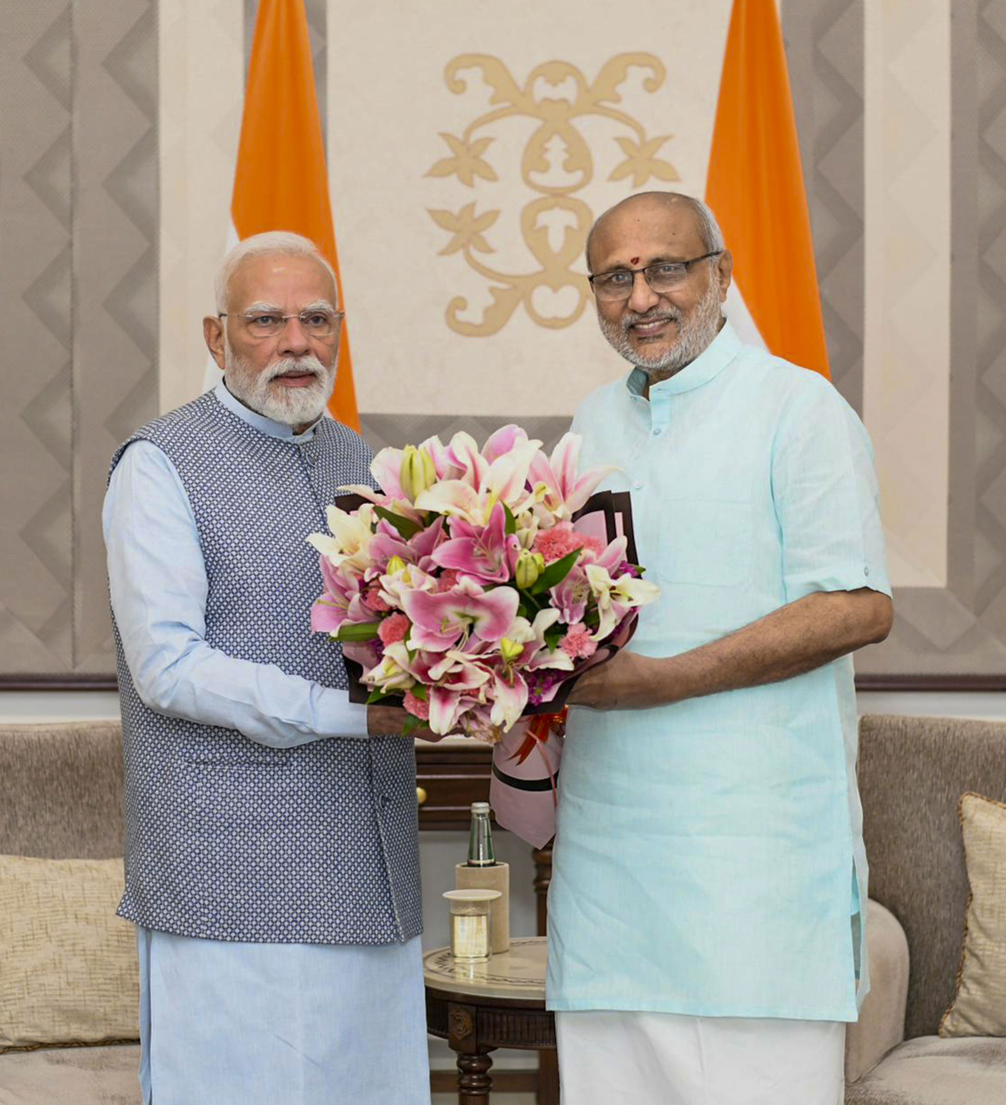 PM Modi meets Vice President Radhakrishnan