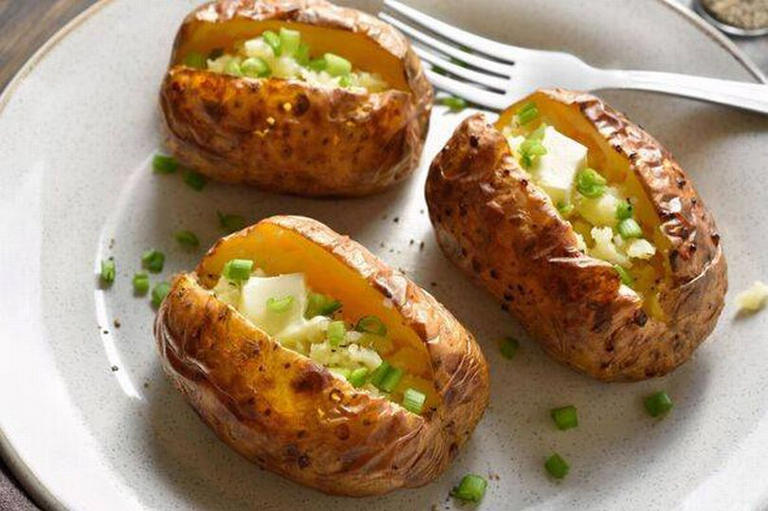 Baked potatoes will cook perfectly in just 15 minutes if you ditch the oven