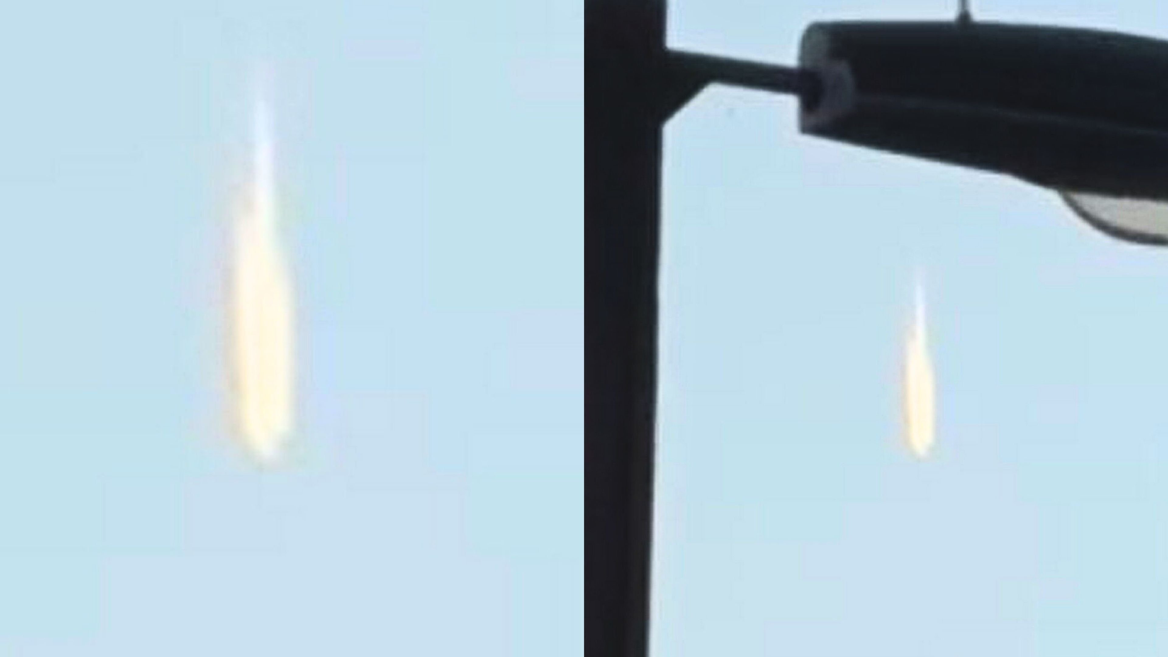 Eerie footage shows mystery object falling from sky in London
