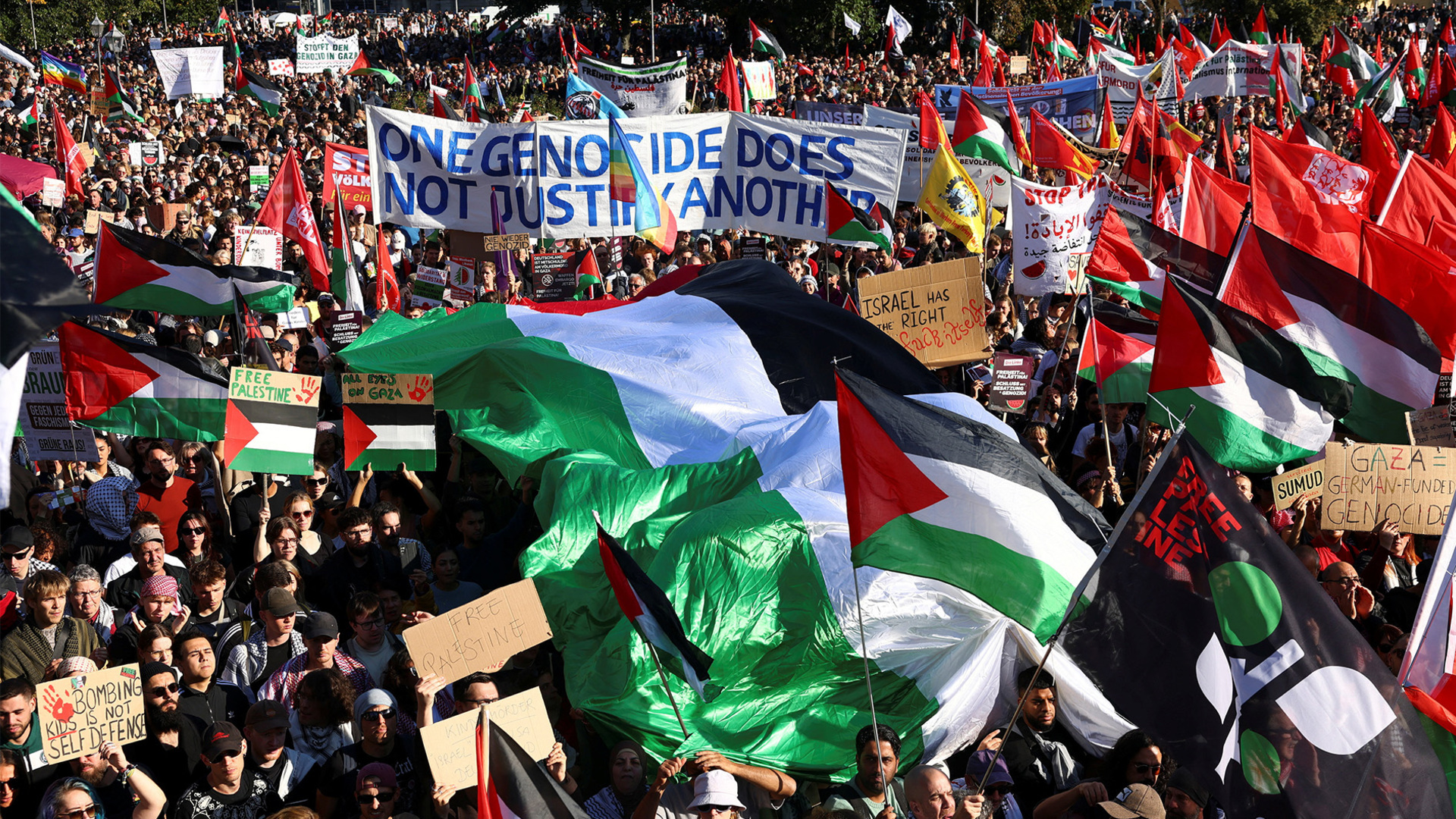 All eyes on Gaza' as Germany sees largest pro-Palestine protest to date