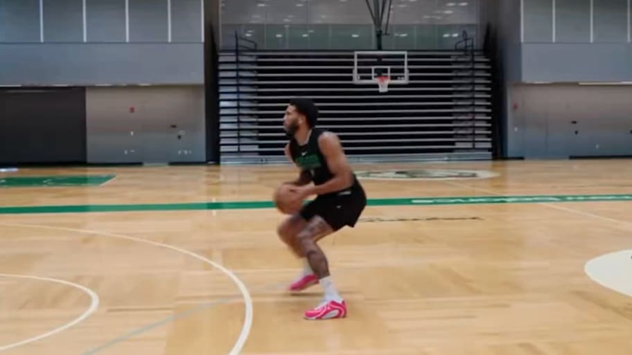 Jayson Tatum's First On-Court Workout Video Since Achilles Injury Had ...