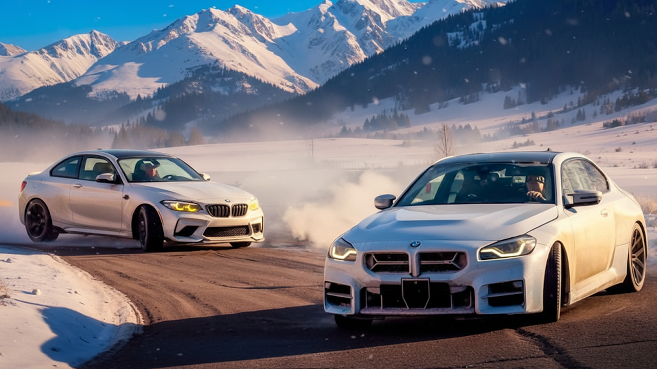 BMW M2 F87 vs M2 G87 Mountain Driving Comparison