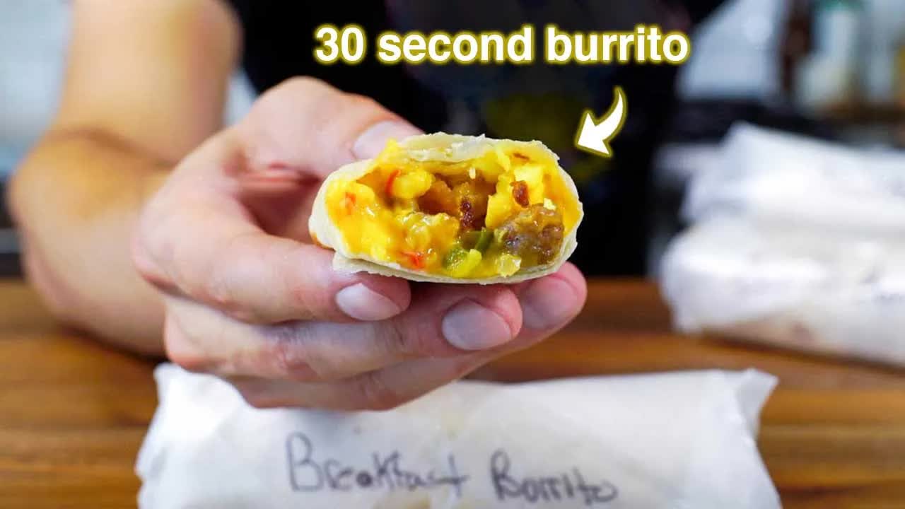 Fast McDonald’s-Style Breakfast Burritos