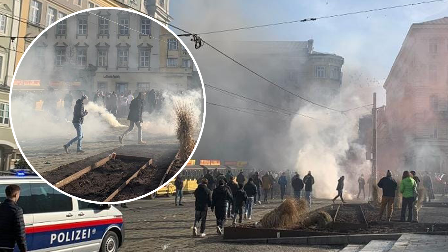Bursch (15) bei Derby-Fanmarsch von Bengalo verbrannt