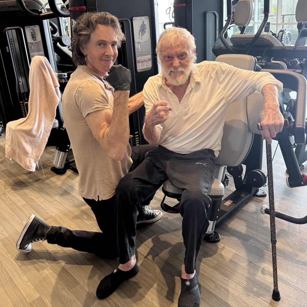 Dick Van Dyke, 99, flexes his muscles in epic workout photo with Rick ...