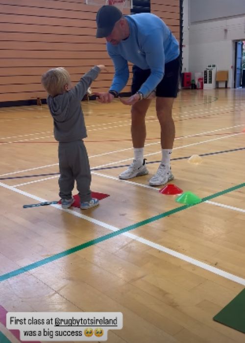 They grow up so fast! Jess Redden shares son Bobby's first try at rugby