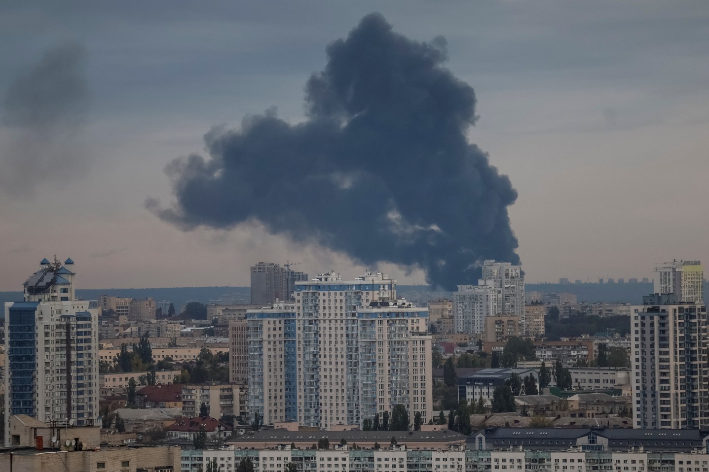 Drone strike rocks Kyiv as Poland scrambles jets