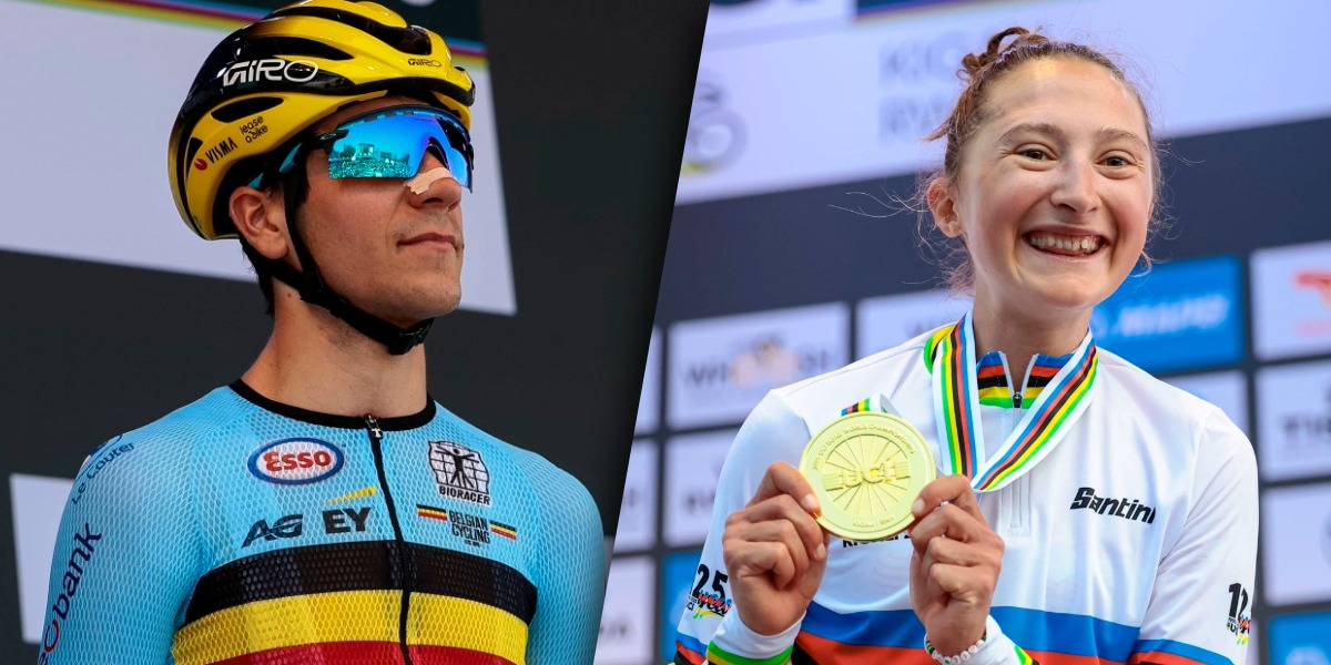 Cian Uijtdebroeks vormt liefdeskoppel met wereldkampioene Magdeleine ...