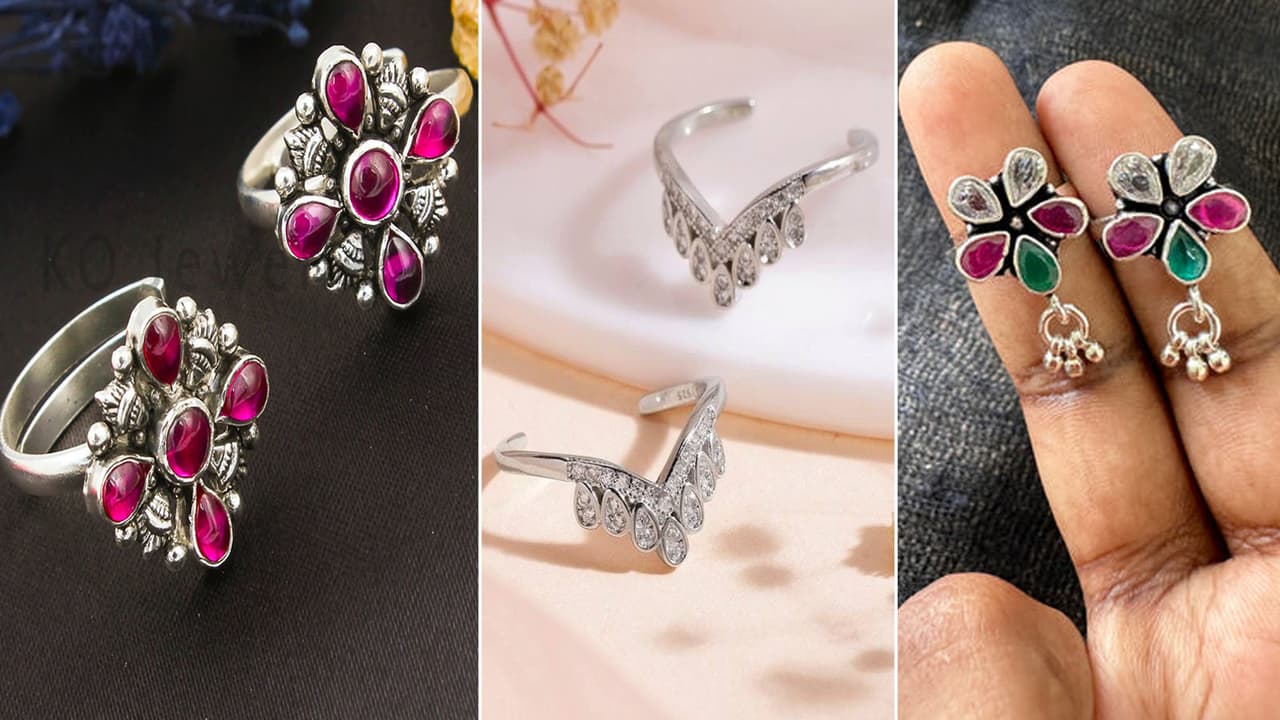 Stone Work Toe Ring: सिंगल सेट बिछिया, 500Rs में चुनें स्टोन वर्क डिजाइन