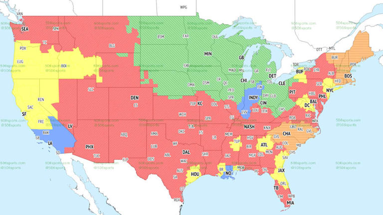 NFL coverage maps 2025: TV schedule and coverage, announcers for Week 4