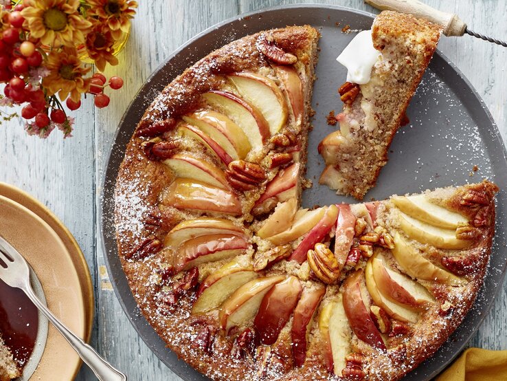 Apfel-Pekannuss-Kuchen – Kuchen mit Biss
