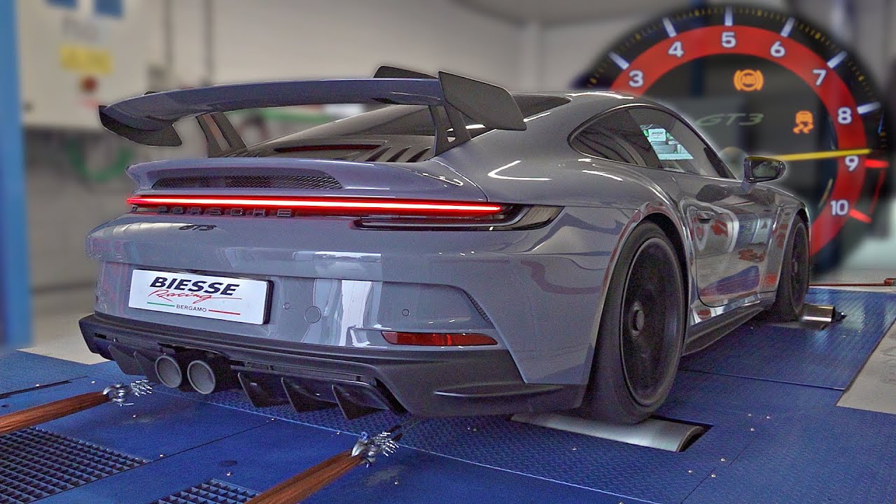 Porsche 992 GT3 Tubi Inconel Exhaust Dyno Sound