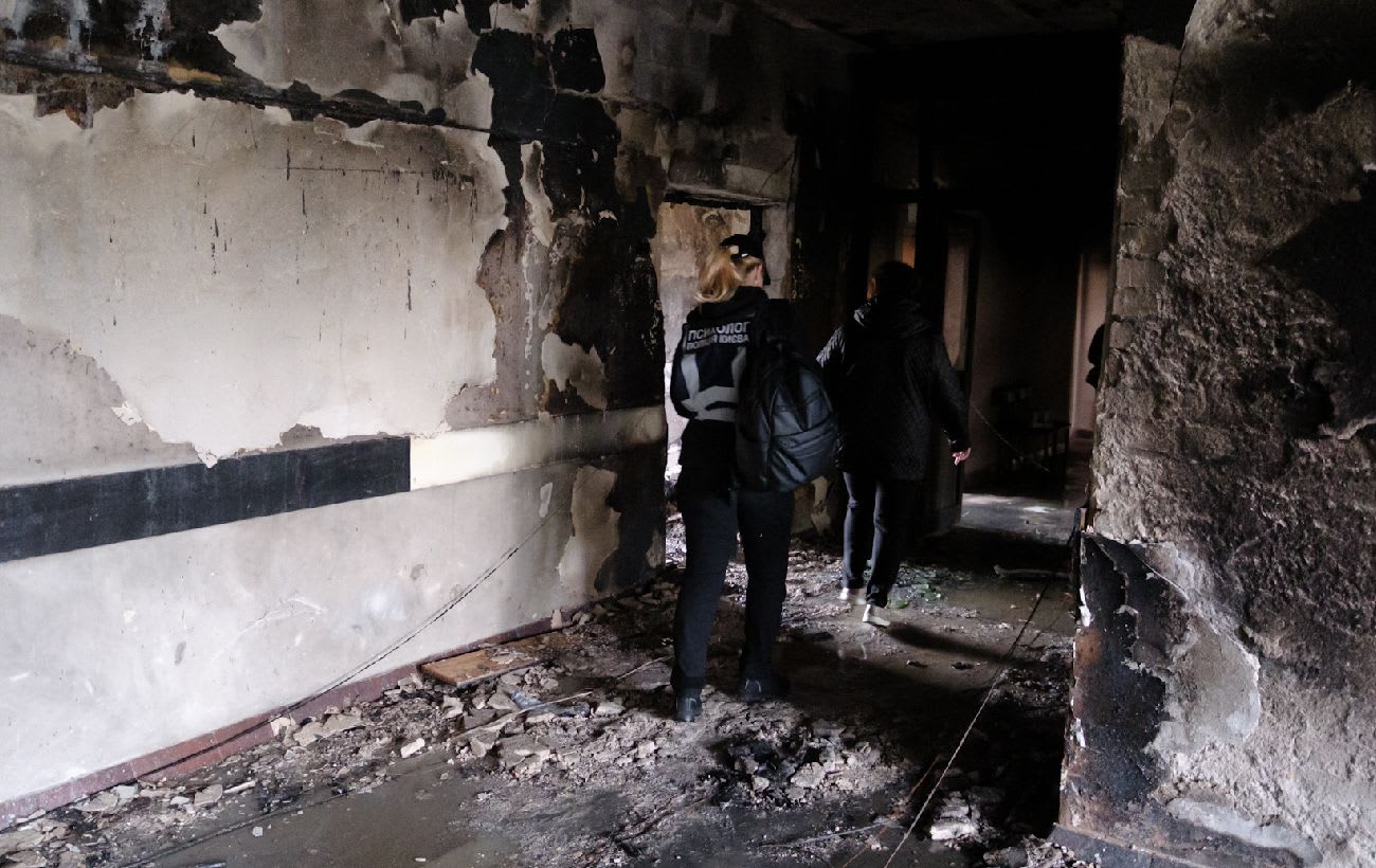 What Kyiv cardiology institute looks like after Russian attack