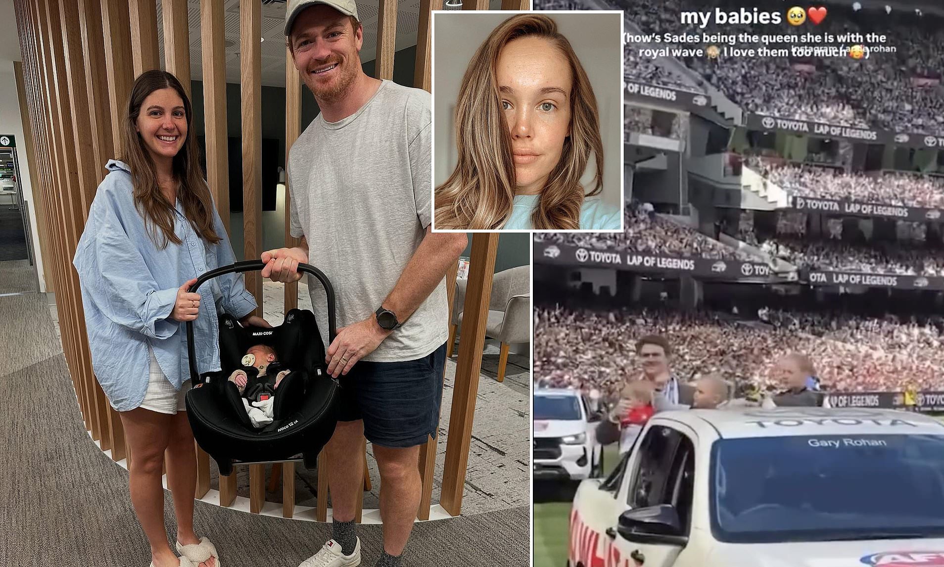 Gary Rohan's ex-wife blurs out image of the former Geelong star's baby ...