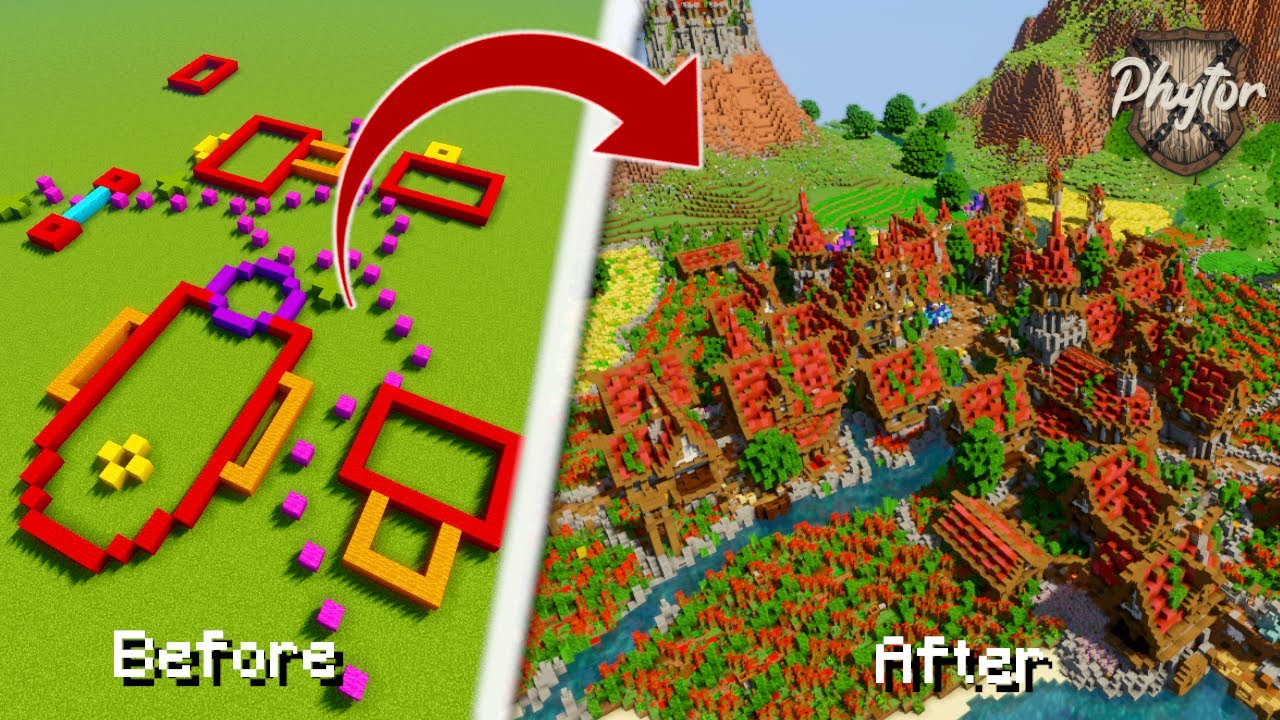 Minecraft Tutorial: How to Build a Medieval Village in 10 Steps