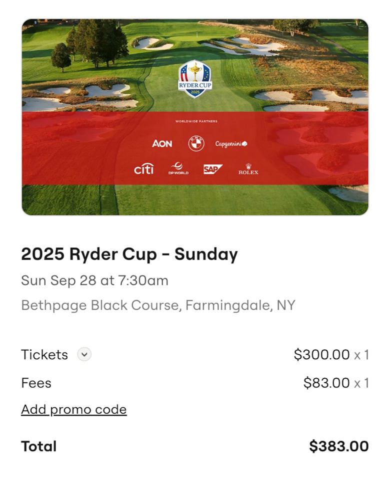 Ryder Cup 2025: Sunday ticket prices have cratered thanks to the ...
