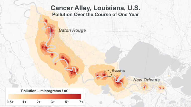 Interactive map shows how much pollution is blanketing your city