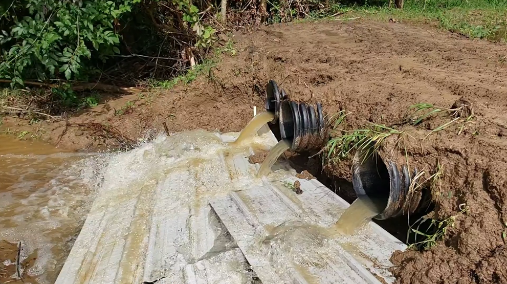 From the Archives: Adding 4th Culvert Pipe for Emergency Spillway in ...