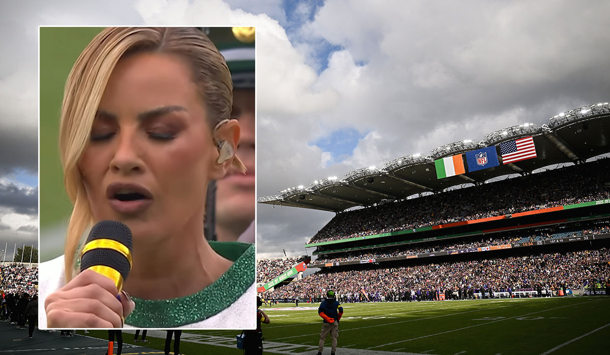 Irish singer Lyra wows NFL crowd with ‘beautiful’ rendition of Amhrán ...