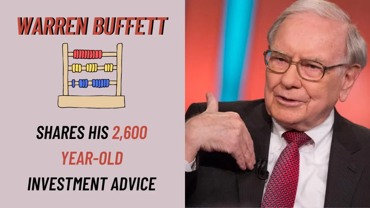Warren Buffett shares his 2,600 year old investment advice