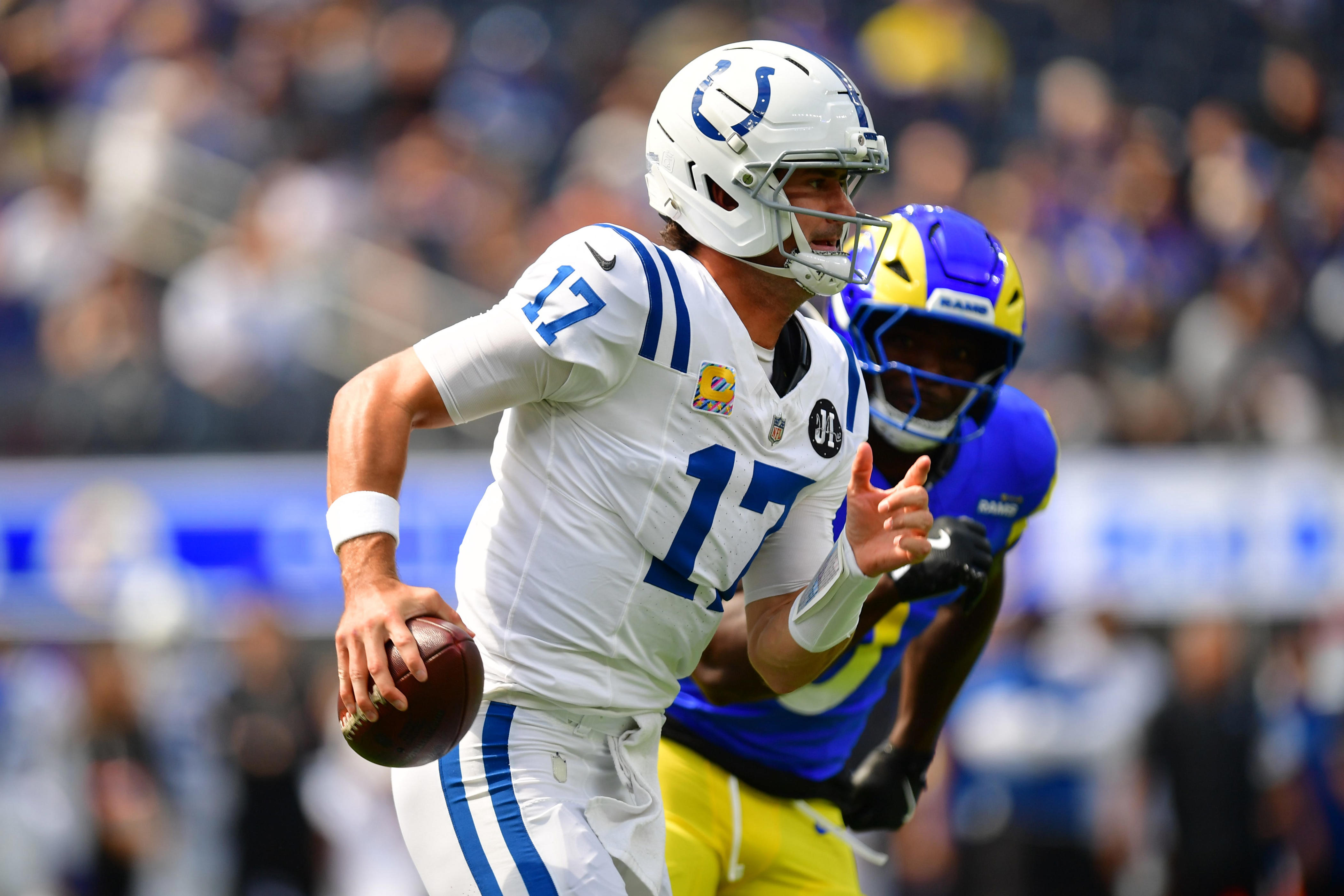 Daniel Jones throws first interception of the season vs. Rams in Week 4