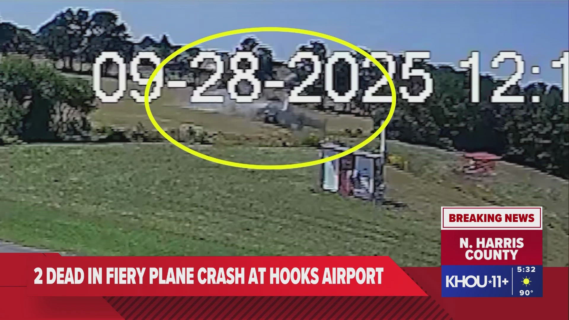 2 dead in fiery plane crash at Hooks Airport in Klein area, sheriff says