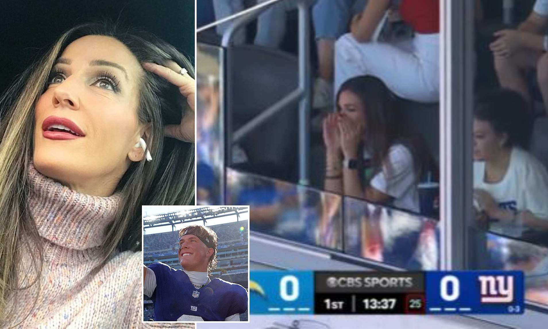 NFL fans go wild for Jaxson Dart's mom as Giants rookie takes down Los ...