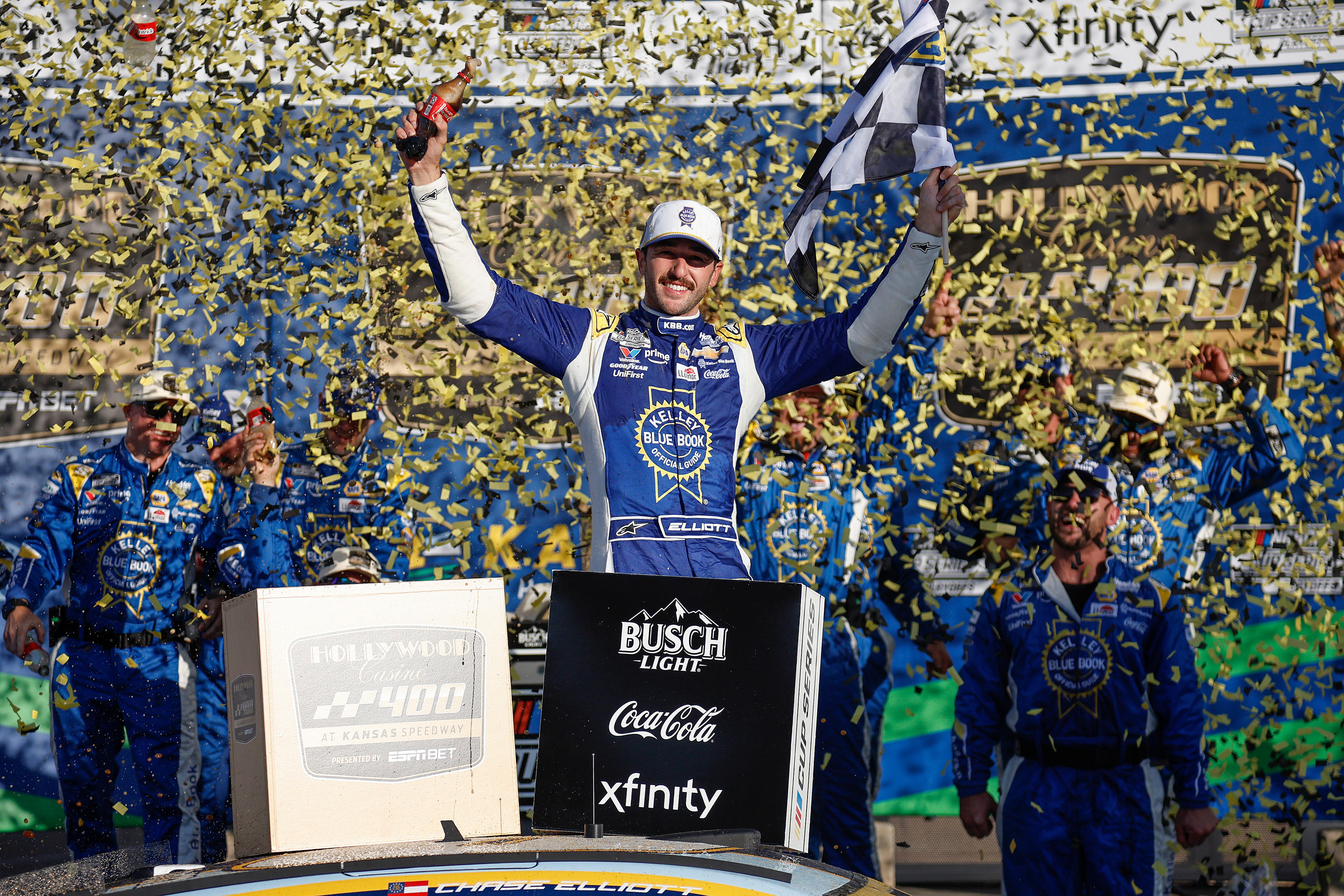 NASCAR at Kansas results, highlights as Chase Elliott wins in wild 2OT ...