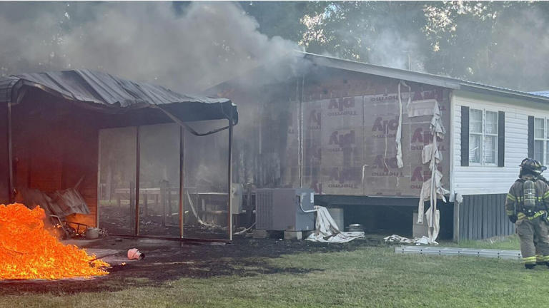 Bradford County firefighters extinguish structure fire, rescuing pet