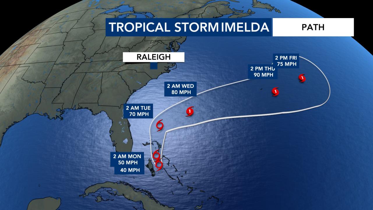 Tropical Storm Imelda latest: Rough surf, high rip current risk as ...