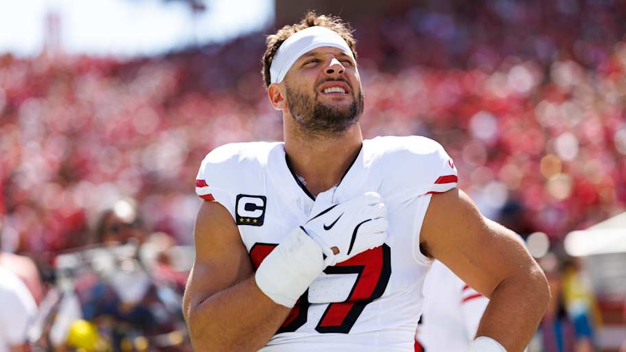 49ers are hiding (and withering) behind Nick Bosa's absence