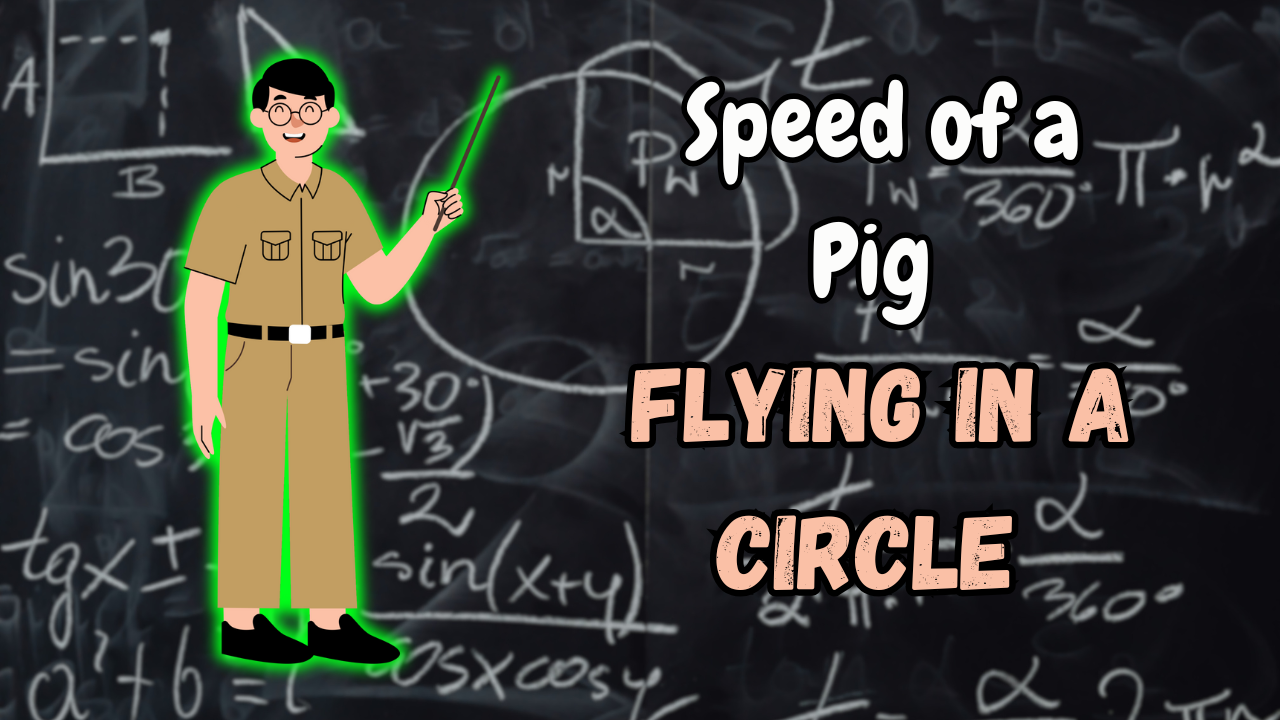 Speed of a Pig Flying in a Circle (Hanging from a String)