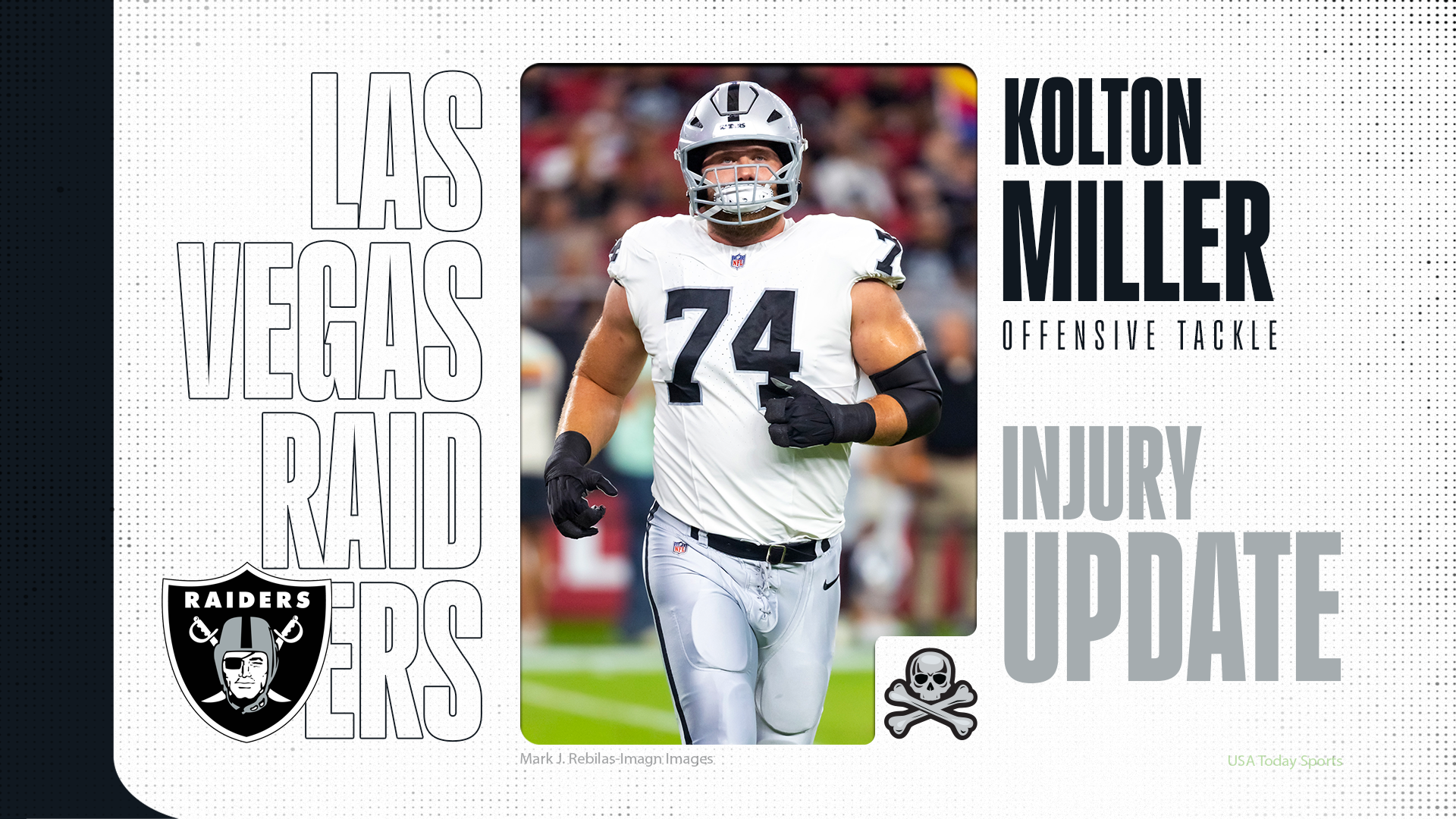 Update: Raiders LT Kolton Miller heading to IR with high ankle sprain ...